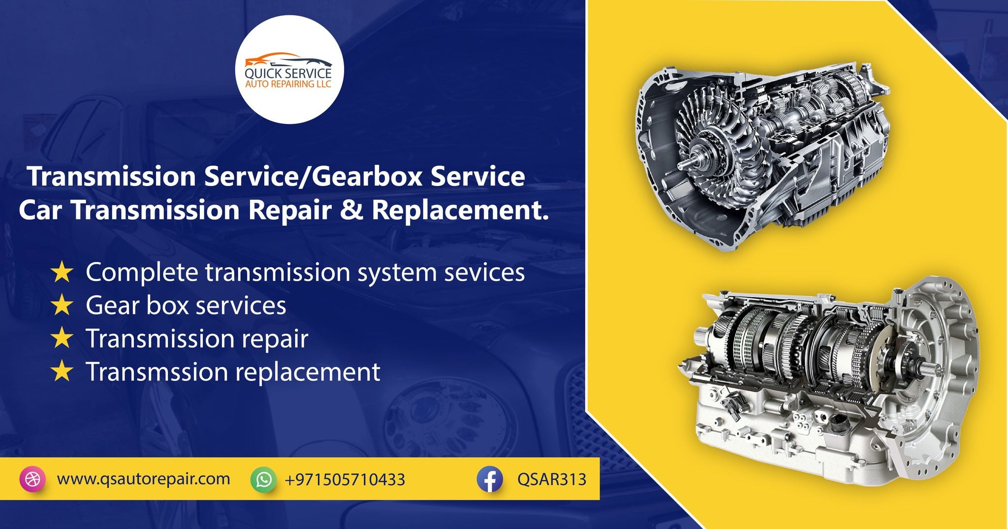 Car Transmission Repair Service | Car Gearbox Repair Service In Dubai ...